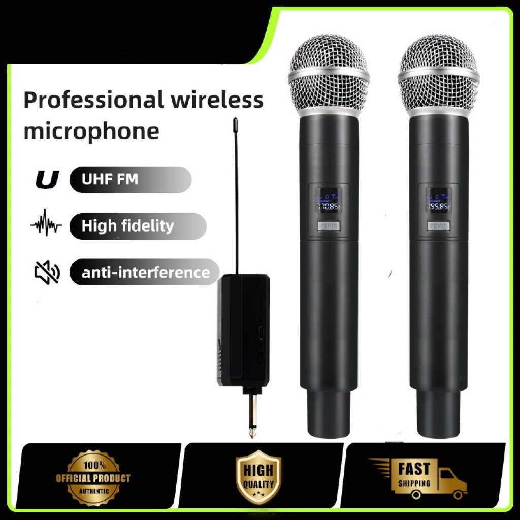 Smilee Wireless Microphone Original rechargeable for Videoke Karaoke HD ...