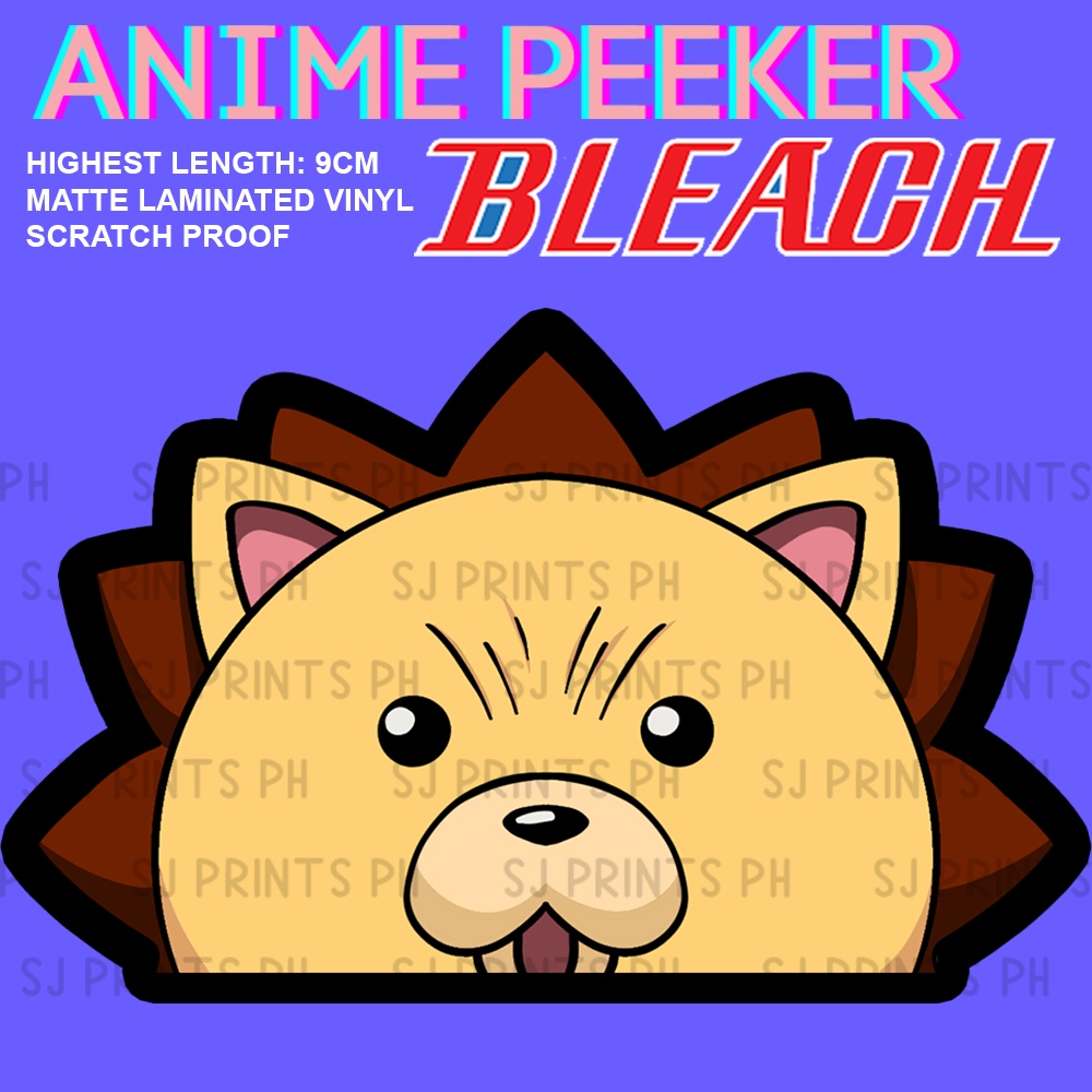 Bleach Anime Peeking Stickers| Waterproof laminated vinyl sticker ...