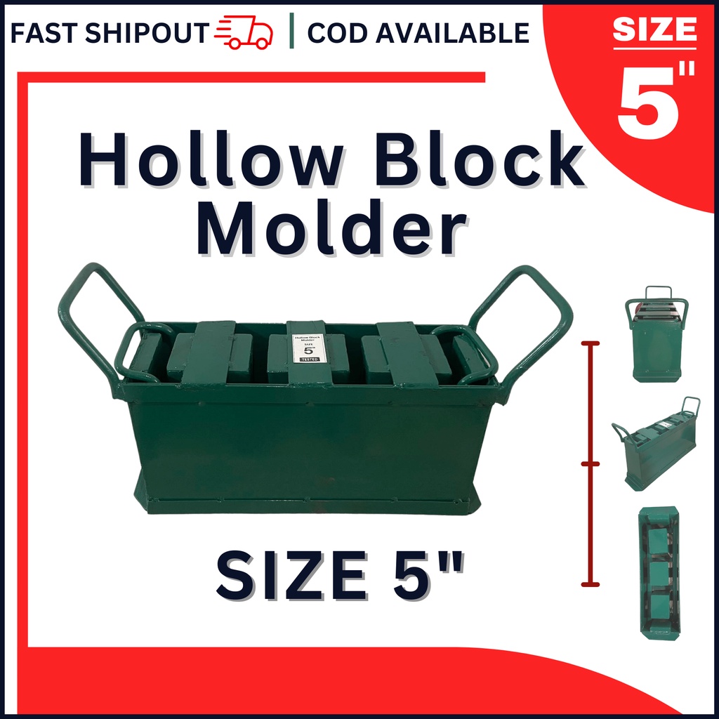 Hollow Block Molder Pinas Size 5" Heavy Duty Original Matibay | Shopee ...