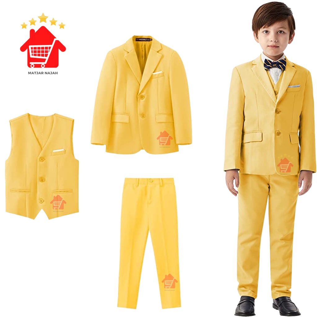 (vest Pants JAS) 3IN1 BOYS' JAS SET / BOYS' FORMAL JAS / BOYS' ALKI ...