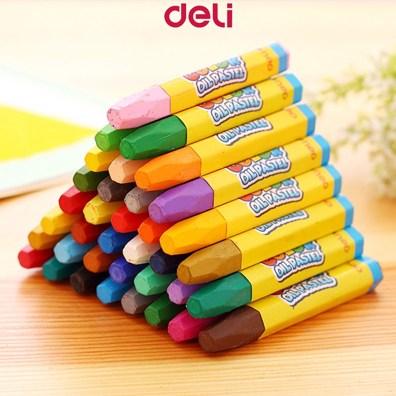 Deli 12/18/24/36 Colors Crayon Set Student Painting Crayons for Kids ...
