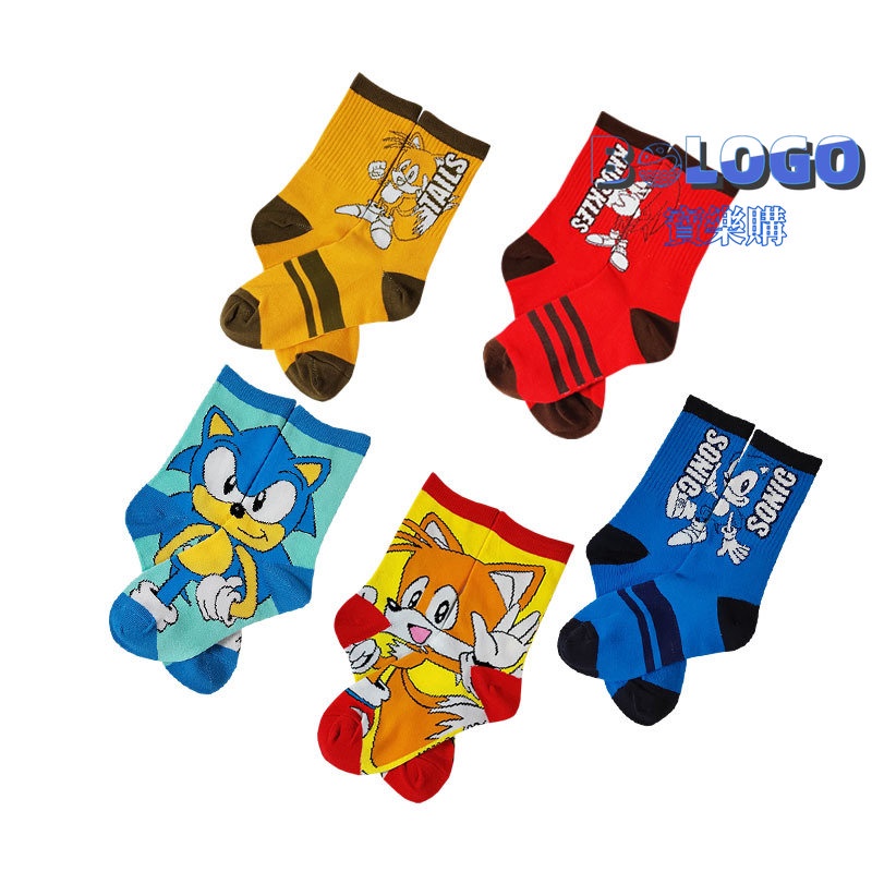 Cartoon Sonic Kid Children's Socks Anime IP Children's Rubber Band ...