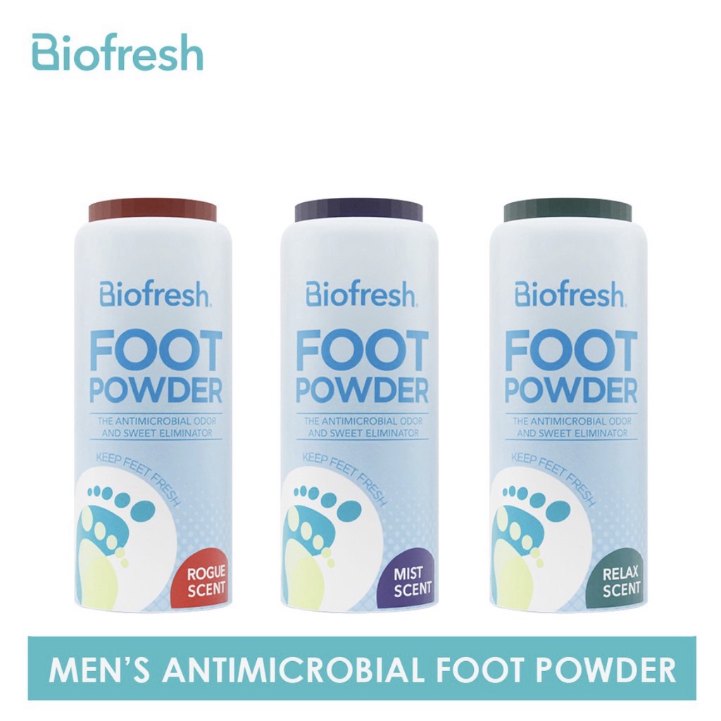 Biofresh Antimicrobial Foot Powder for Men 100ml | Shopee Philippines