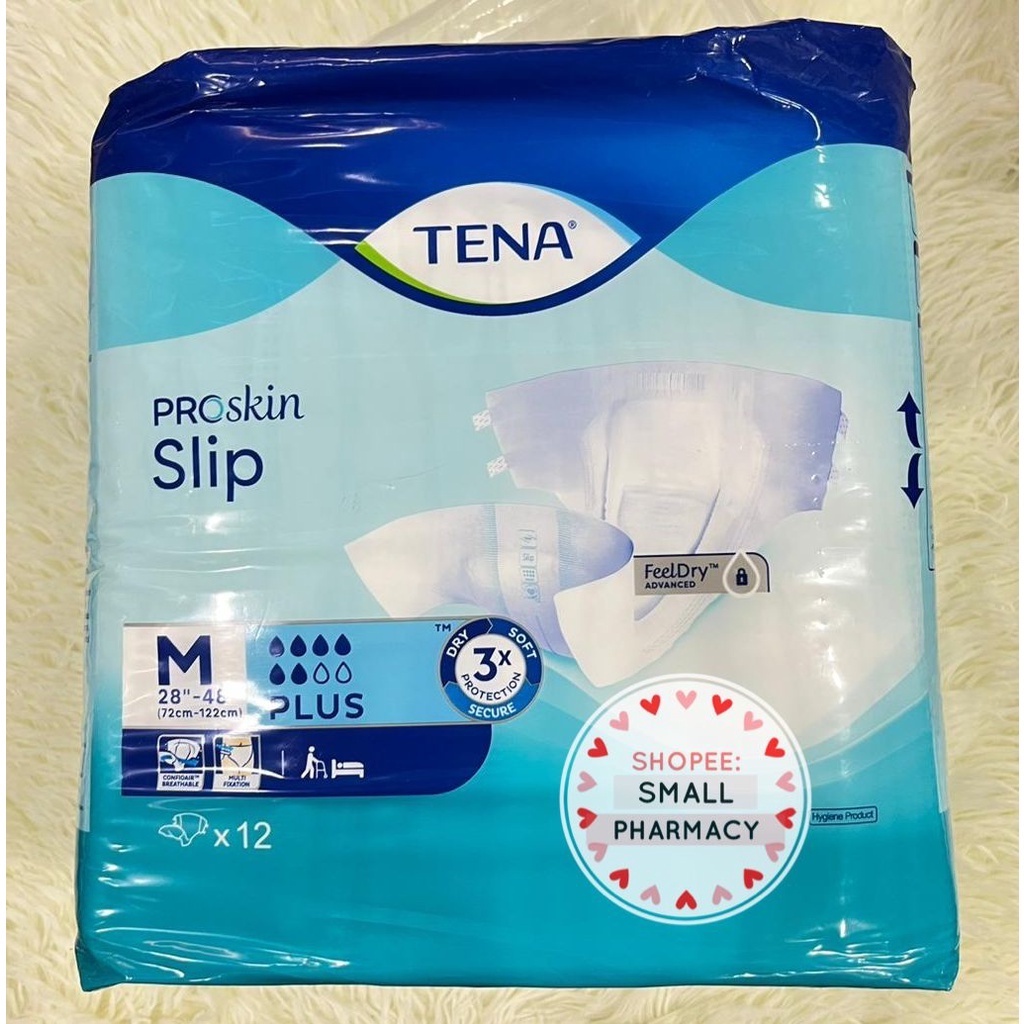 TENA Proskin Slip Plus Adult Diaper Size (M) 12s 476705 | Shopee Philippines