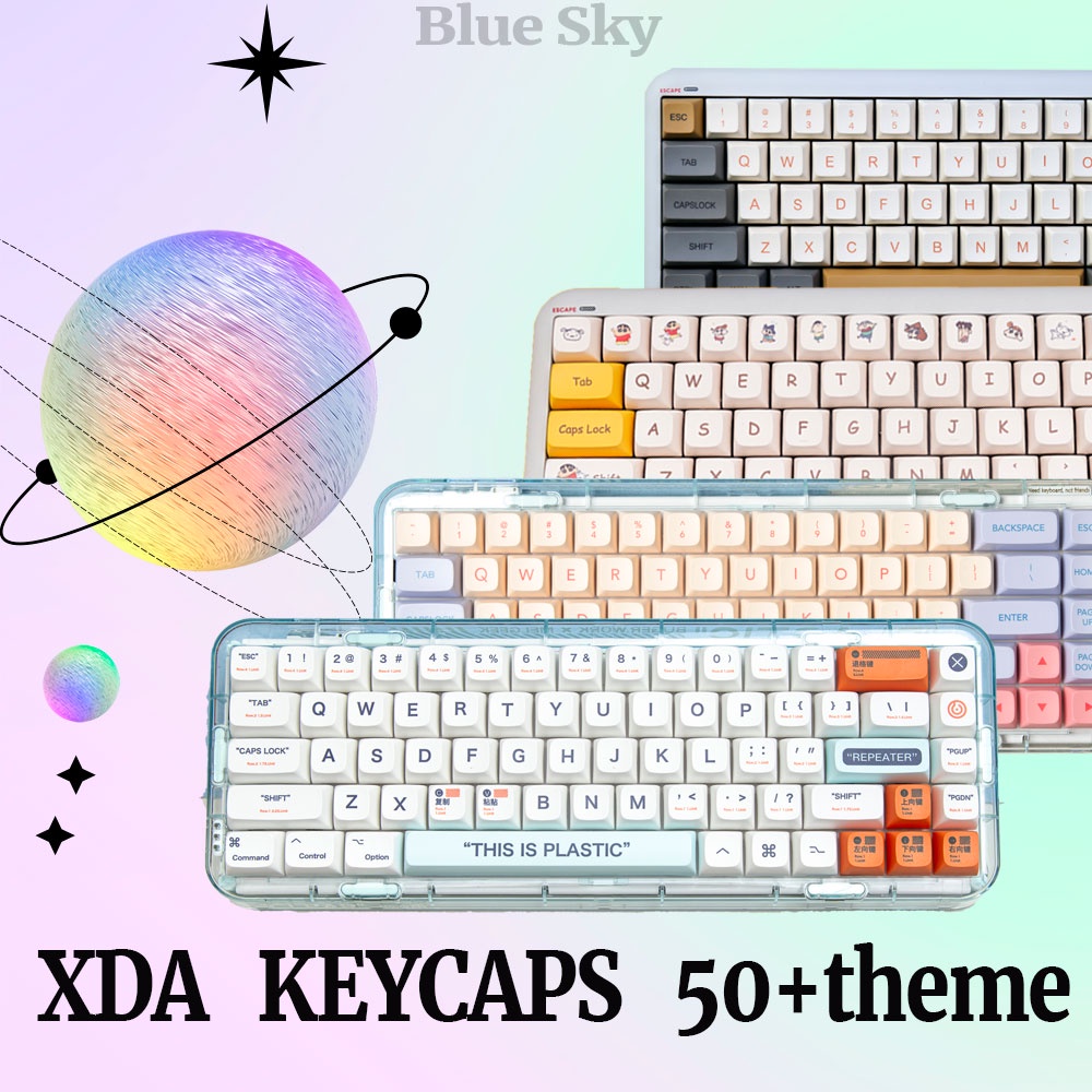 Fast shipping Dawn keycaps XDA profile Dye-sub pbt material keycap set ...