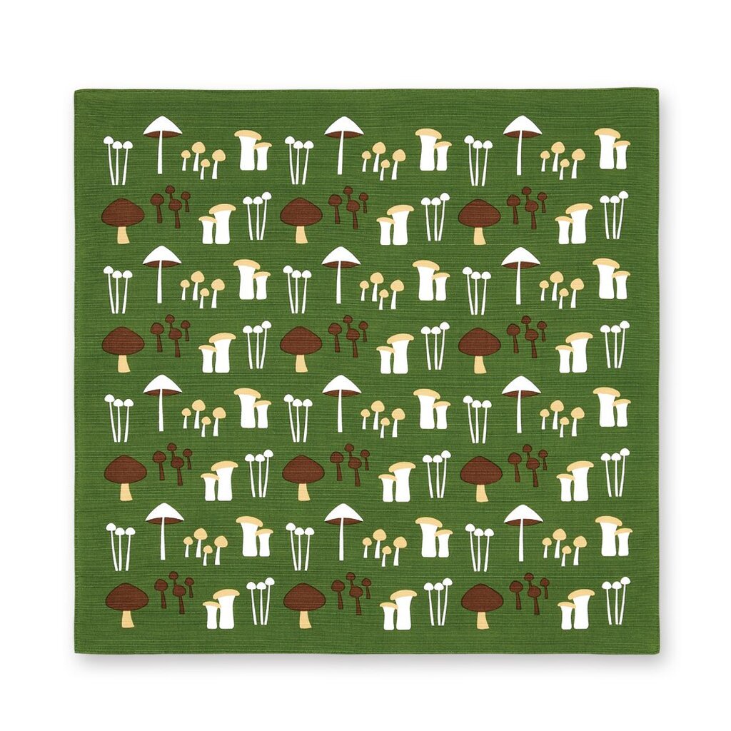 (30048) Size 50x50 cm-Furoshiki Japanese Fabric Wrapping Cloth Mushroom ...