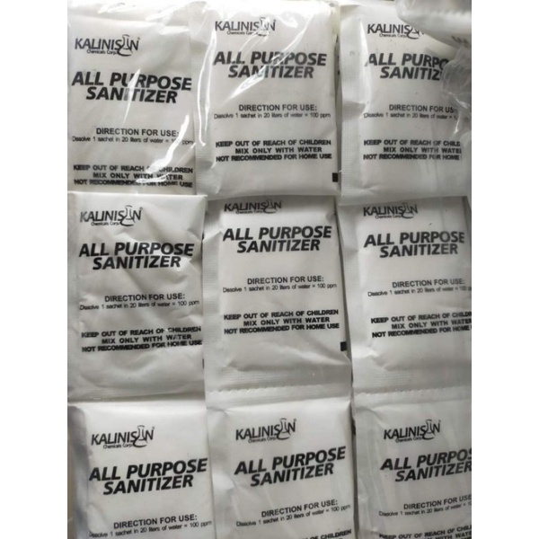 Kali isan All Purpose Sanirizer (Dicloroisocyanurate) Retail 30 Sachets ...