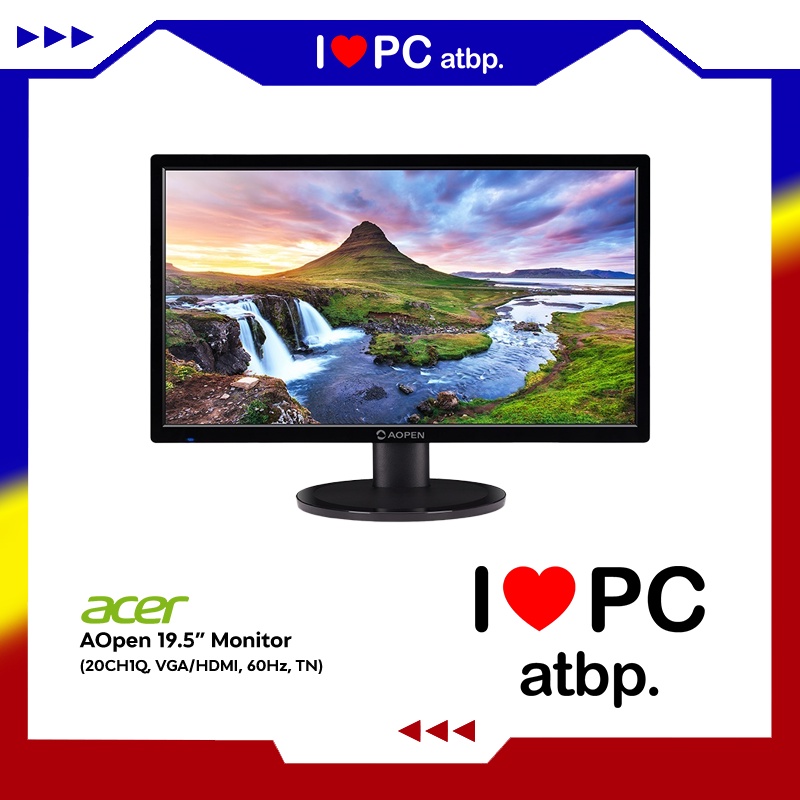 AOpen 19.5” Monitor 20CH1Q, 60Hz, TN ,VGA/HDMI, | Shopee Philippines