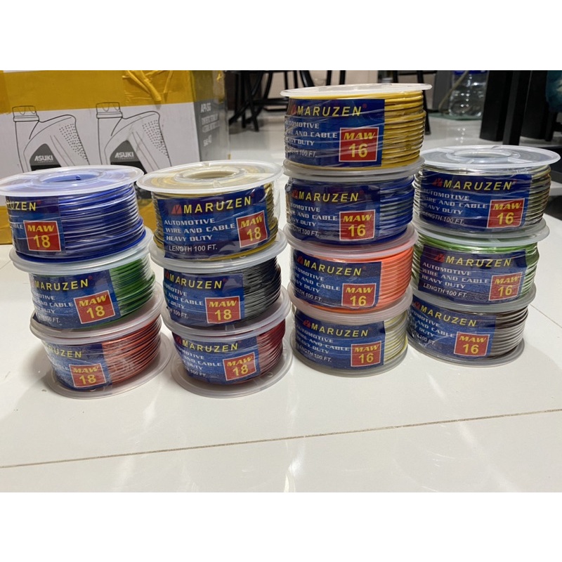 Autowire/Auto wire/Cable #20/#18#16 100ft/30.48 meters Maruzen Brand ...