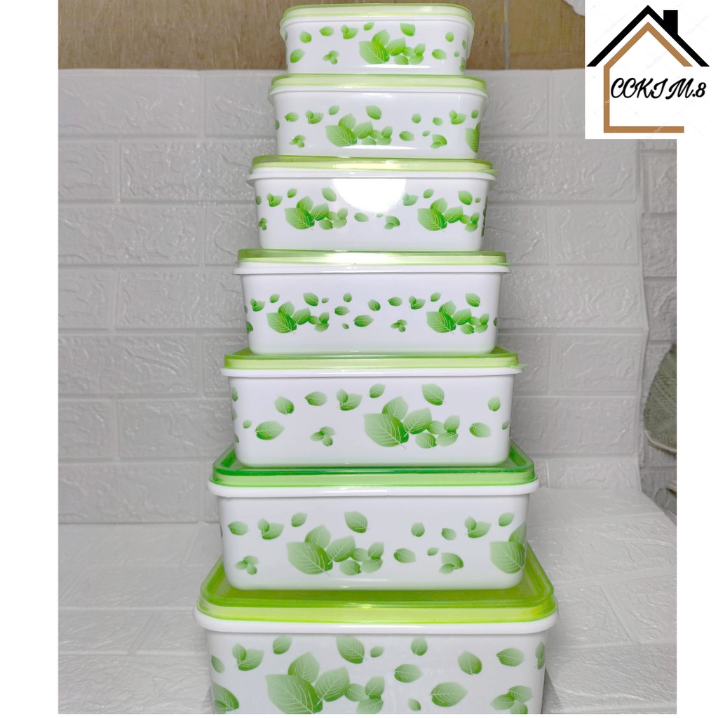 7in1 set Food container Tupperware Refrigerator Kitchen Food grade ...