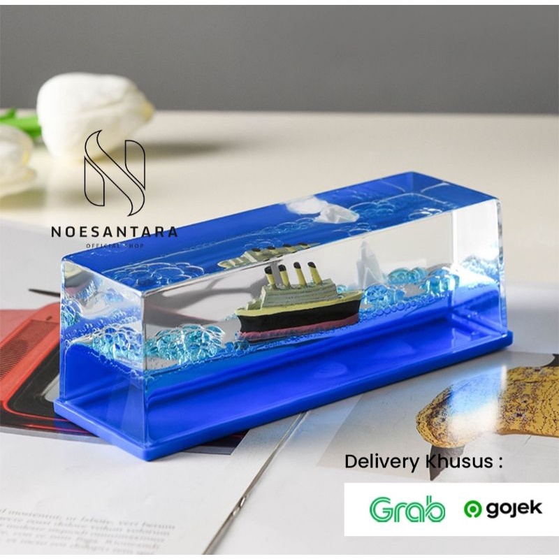 Titanic Ship Display Viral Tiktok Cruise Ship liquid In Box Cool ...