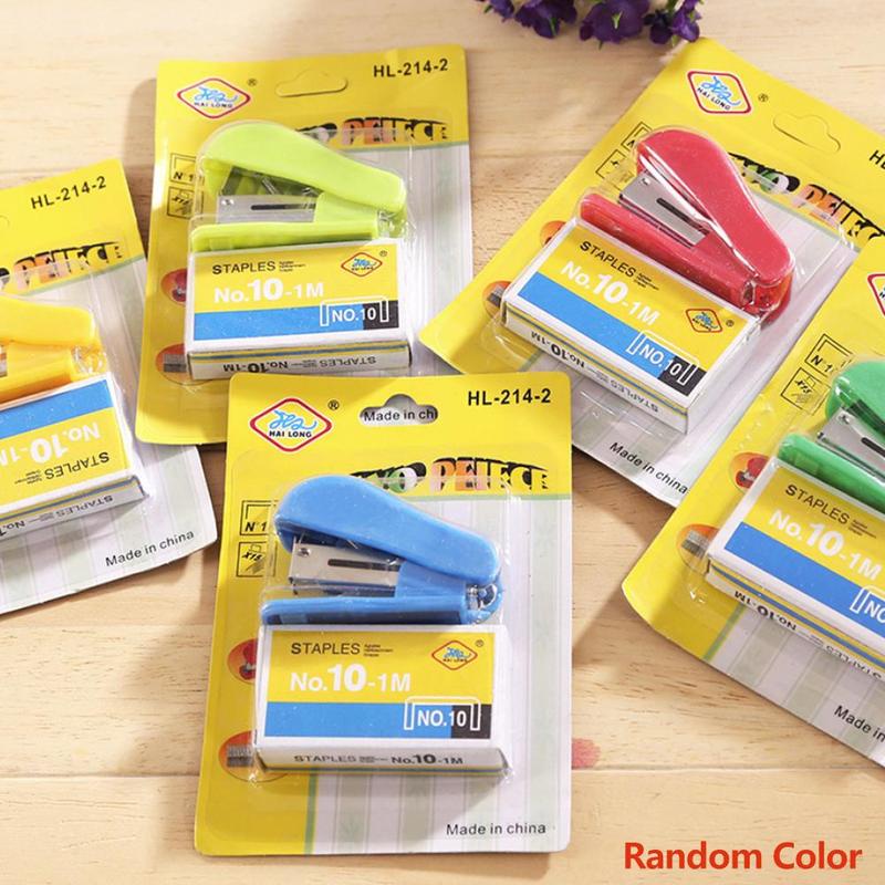 Stapler Set Pupils Portable Convenient Stapler & Staple | Shopee ...