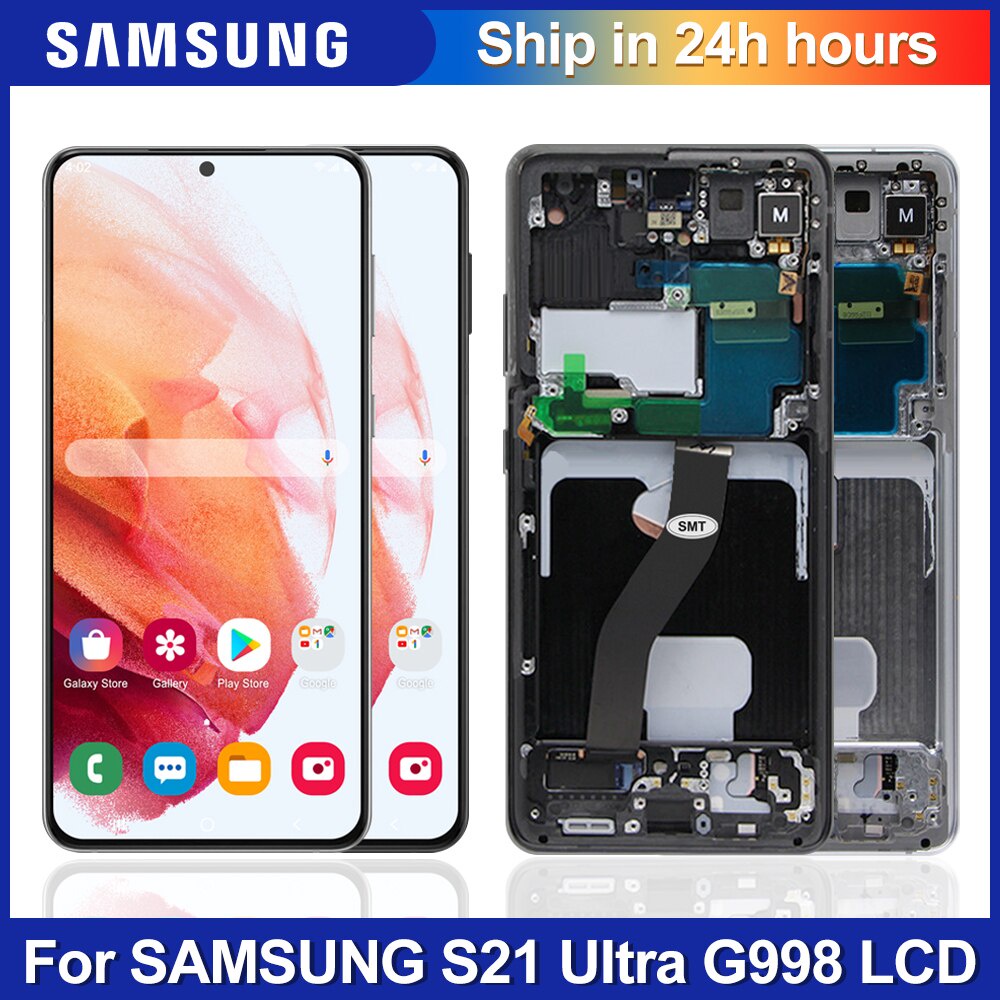 6.8"Original For Samsung Galaxy S21 Ultra G998U G998F LCD Display Touch ...