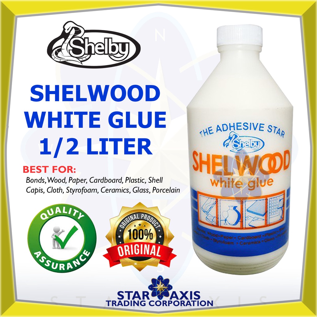 SHELBY SHELWOOD ADHESIVE STAR WHITE GLUE LITER 1/2 KG | Shopee Philippines