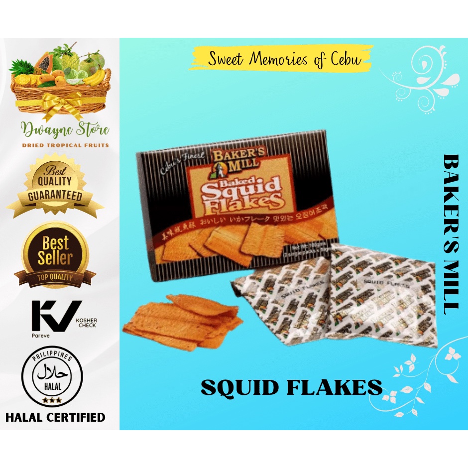 SQUID FLAKES 100G Baker's Mill | Shopee Philippines