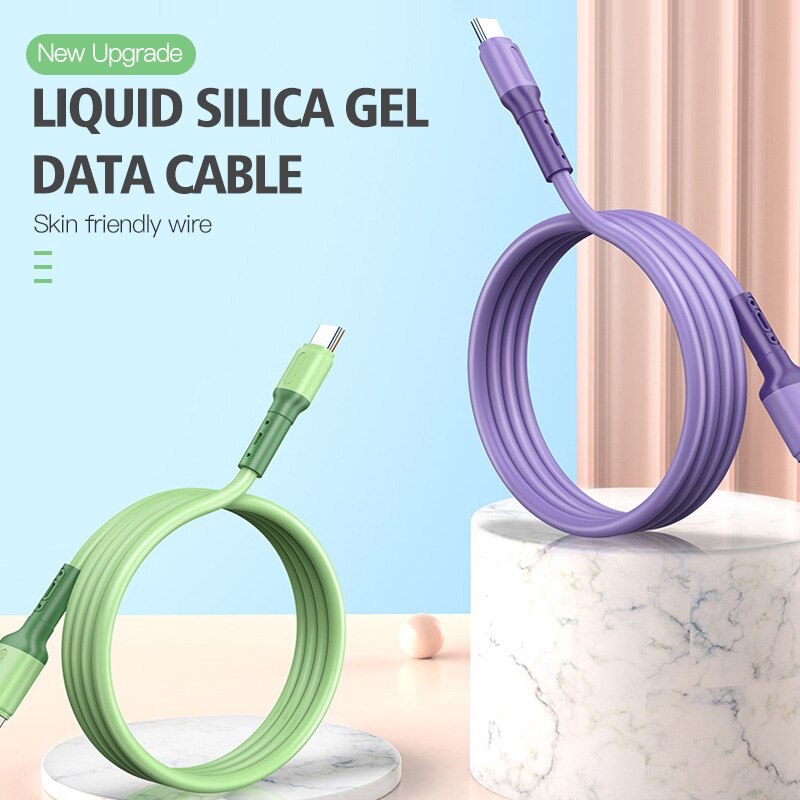 Micro USB Type C 5G Cable Liquid Silicone Charge Fast Data Charging ...