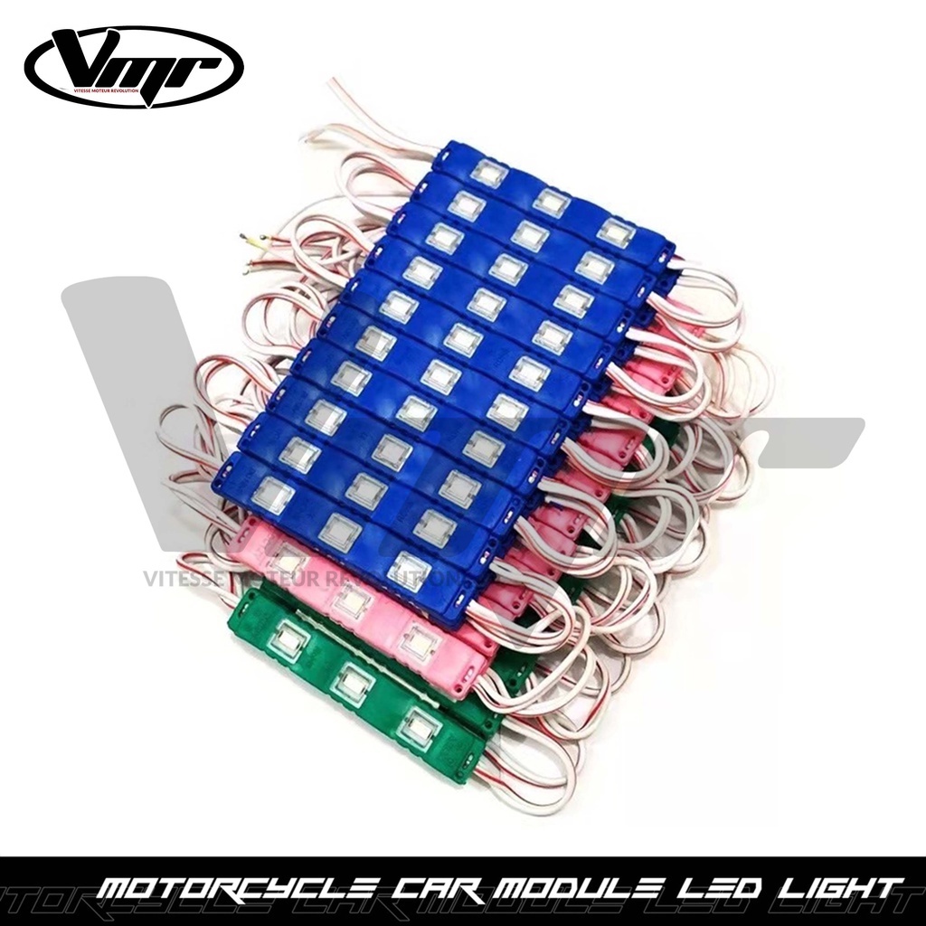 VMR Universal Motorcycle/Car 3 LED Module LED Light 12V Motorcycle Car ...