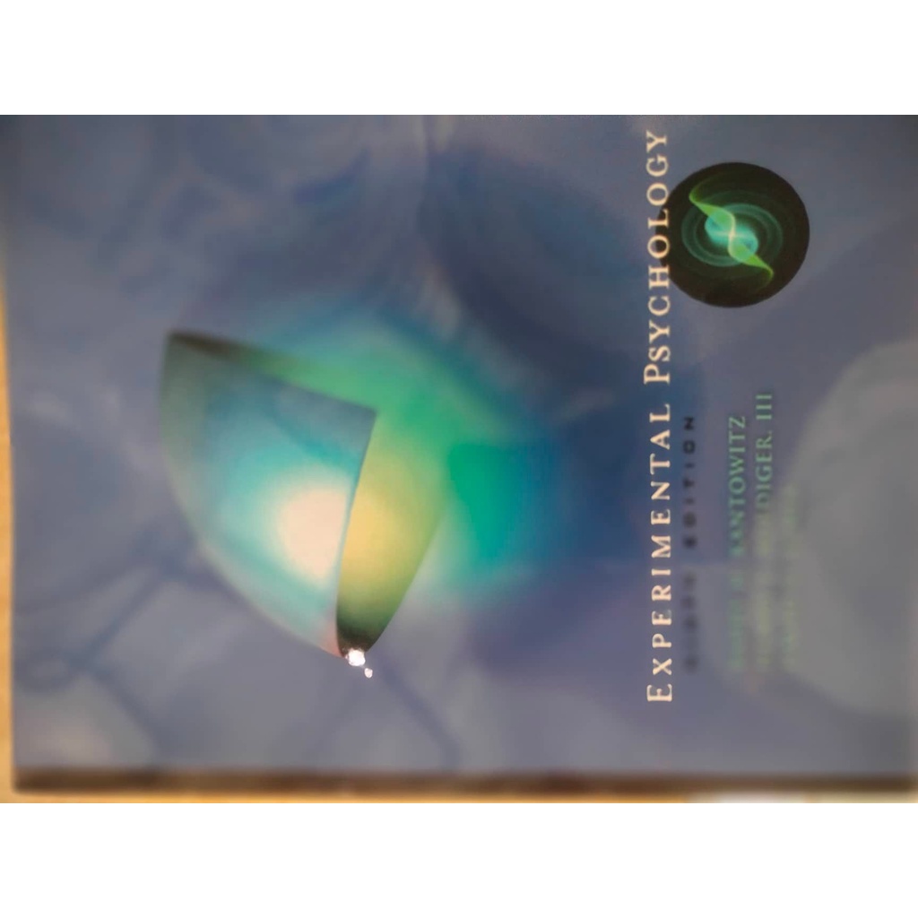 EXPERIMENTAL PSYCHOLOGY NINTH EDITION (BARRY H. KANTOWITZ, HENRY L ...