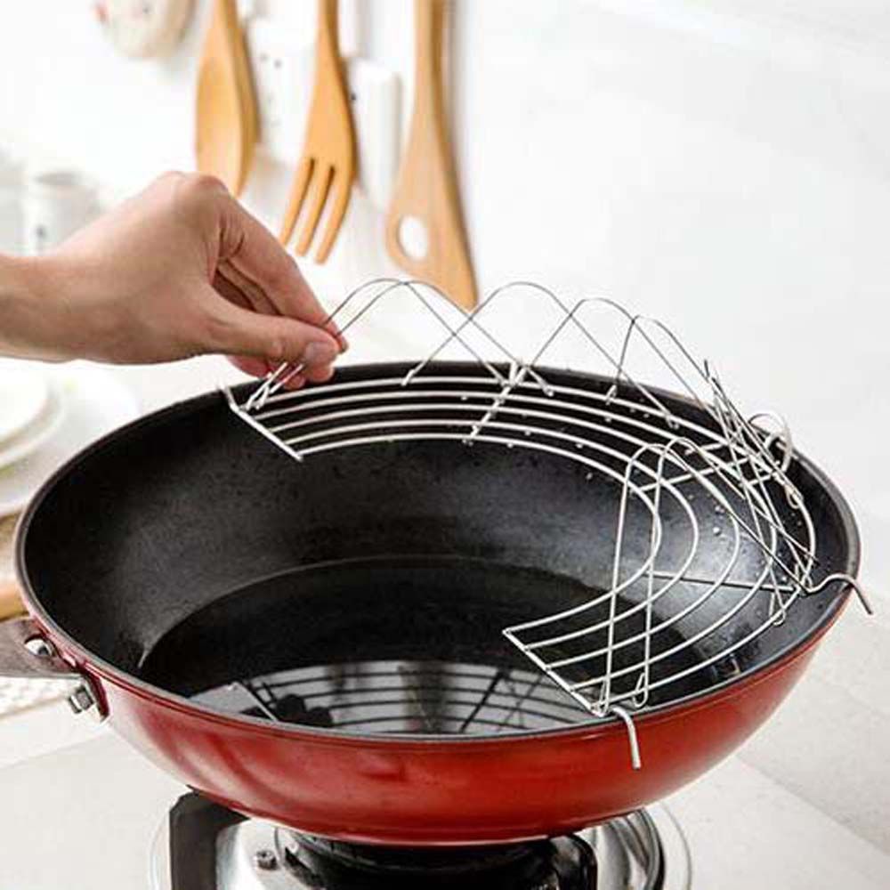 Filter Rack Frying Oil Filter Rack Stainless Steel Semicircle Steaming ...