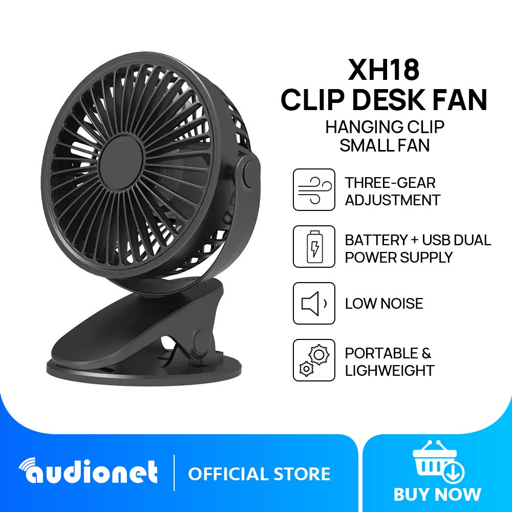 XH18 Desk Clip Fan | Hanging Small Fan | Strong Wind | Soft Sound ...