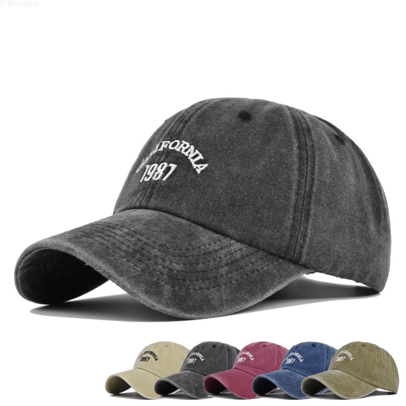 retro California cap for men 5 colors washed cotton vintage 1987 ...