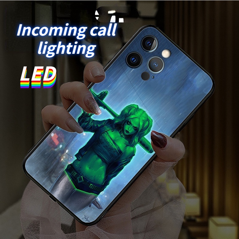 MG Voice-activated LED Harley Quinn call flashing glass for Samsung ...