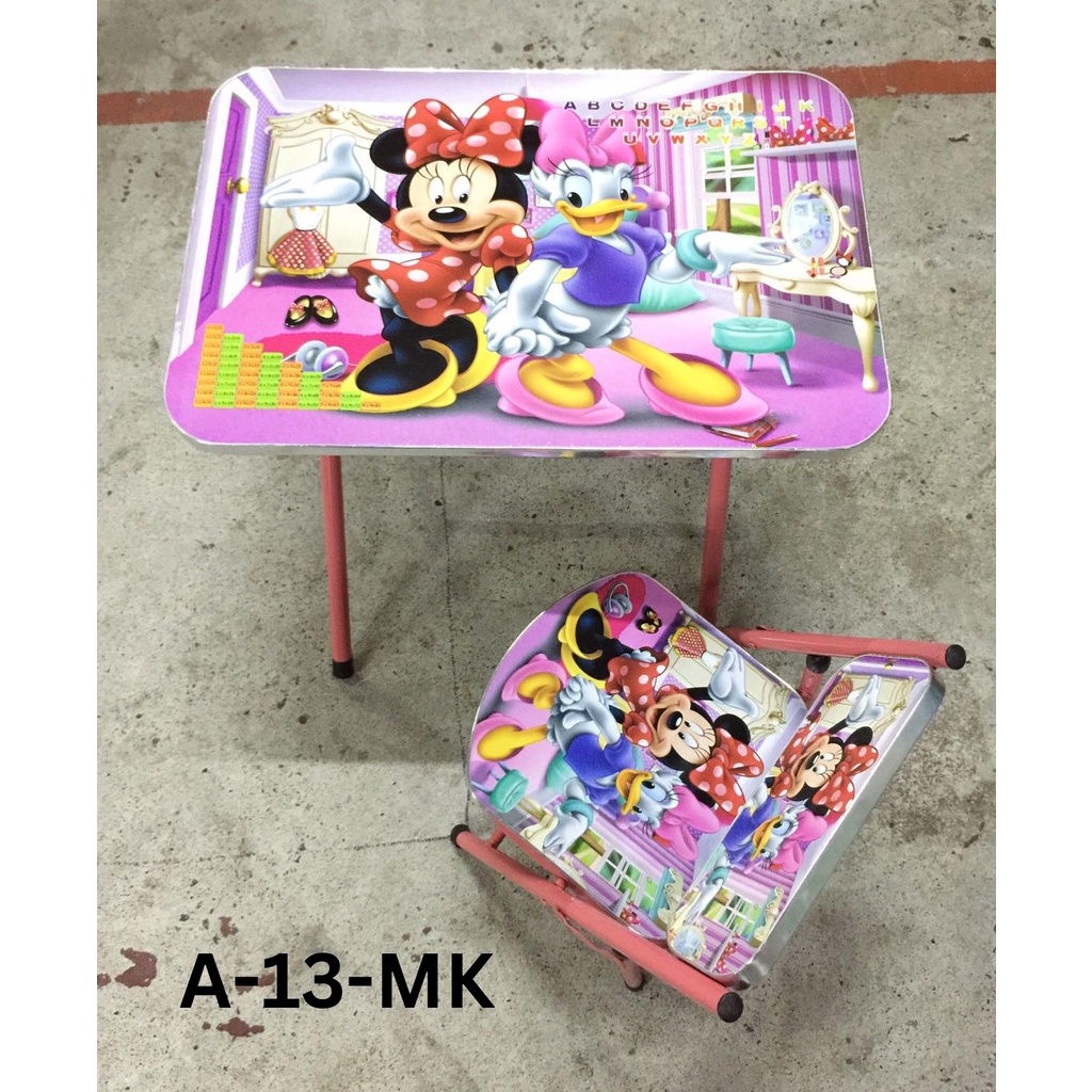 Children's Small Table Set cartoon table with chair comfy for Toddlers ...