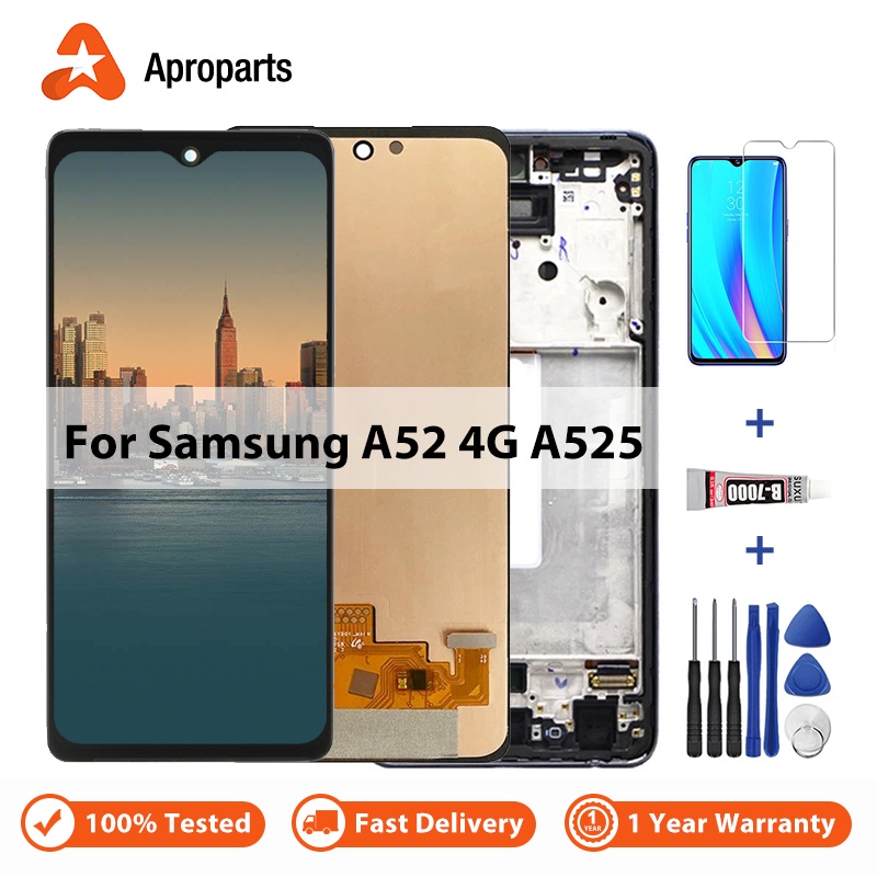 For Samsung Galaxy A52 4G A525 LCD Display Touch Screen Digitizer ...