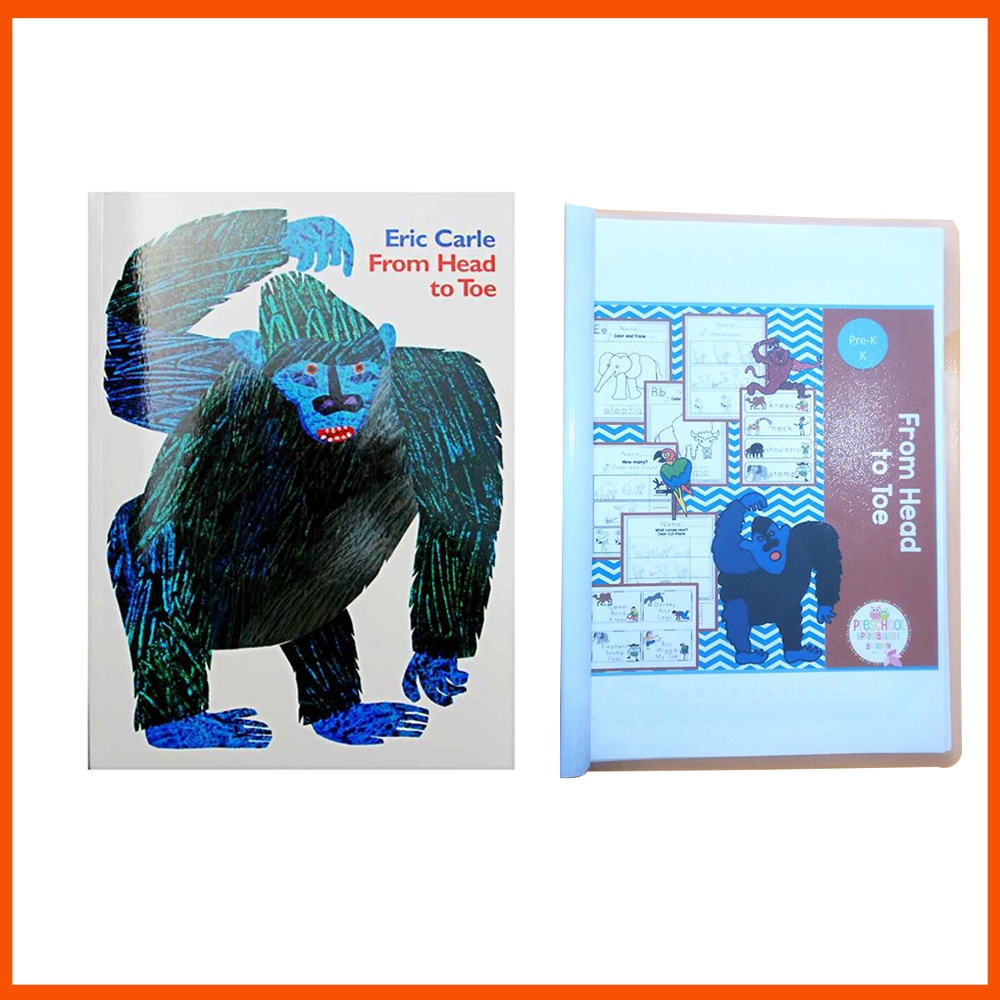 From Head to Toe By Eric Carle Educational English Picture Book Story ...