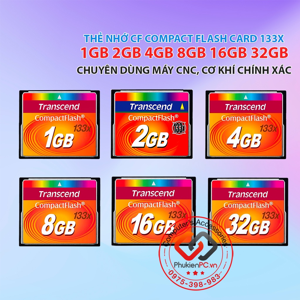 CF Compact Flash memory card 133x 1GB, 2GB, 4GB, 8GB, 16GB, 32GB for ...