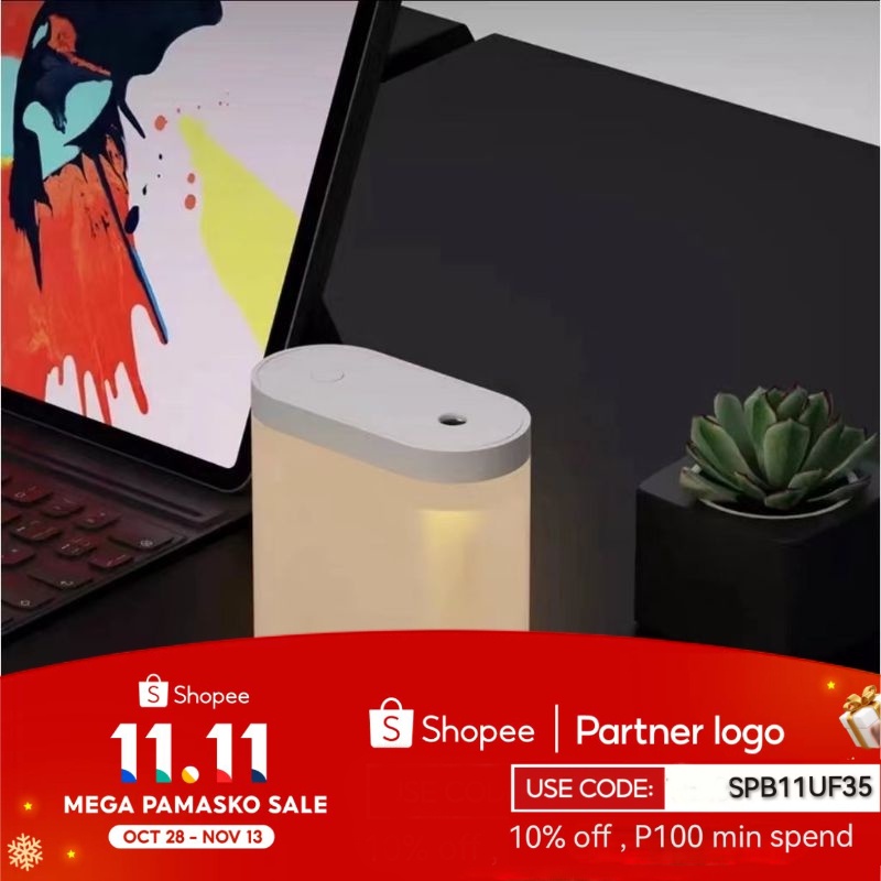 260ml Air Humidifier USB Charge Electric Warm Night Light Aroma ...