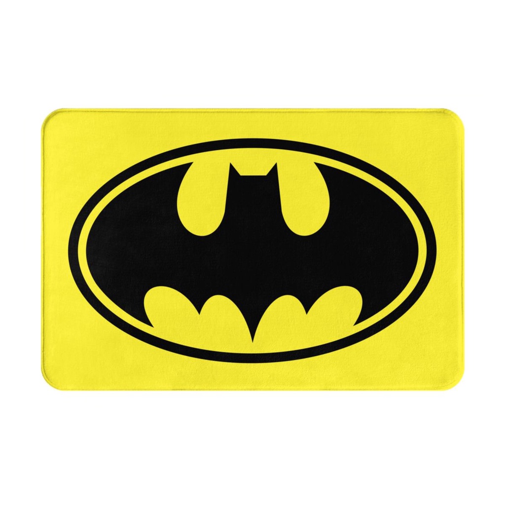 Batman 1989 Logo Bathroom Anti-Slip Floor Mat Toilet Foot Door Absorb ...