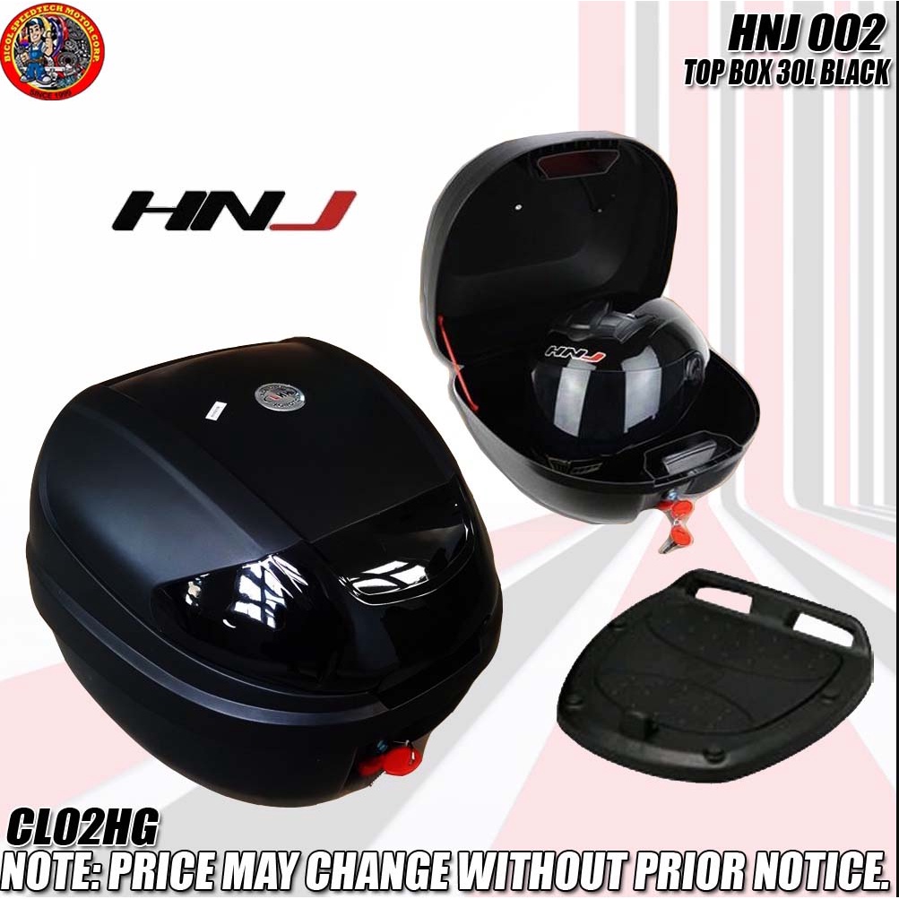 HNJ 002 LUGGAGE BOX 30L W/BASE PLATE BLACK AND RED (BLACK- CL02HG, RED ...