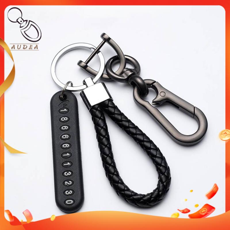 Mobile phone number plate braided rope car key anti-lost phone DIY ...