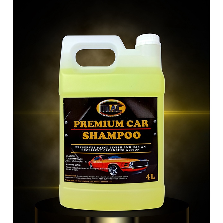 Gallon Premium Car Shampoo with carnauba wax MAC Car Care Solutions ...