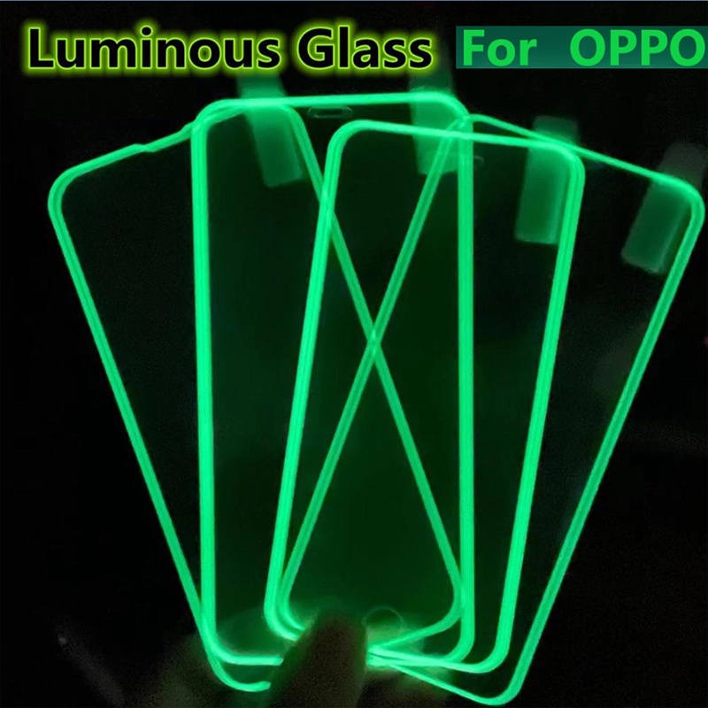 2Pcs Fluorescent Screen Tempered Glass OPPO A03 A03X A40 A38 A18 A60 ...