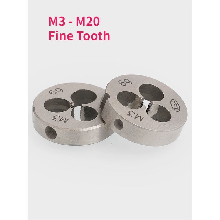 1pcs M3 M4 M5 M6 M7 M8 M9 M10 M12 M13 M14 M16 M18 M20 Fine Tooth Round Right Hand Thread Die ...