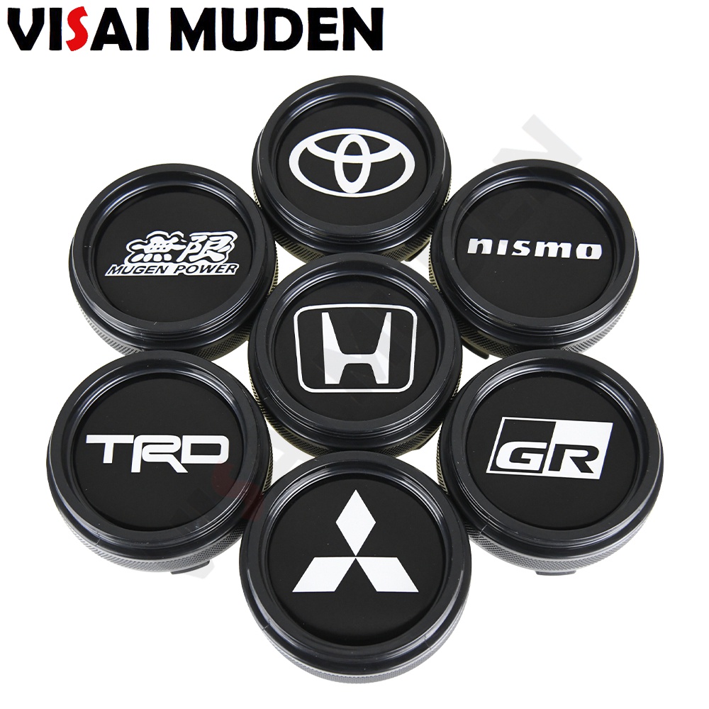 4PCS OD 66MM / ID 62MM Cap Sport Rim Cover GR TRD MUGEN SPOON SPORTS ...