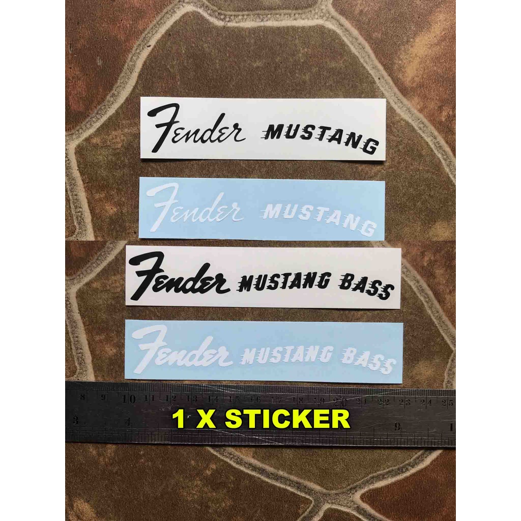 Bass Guitar Sticker Fender Mustang Headstock Electric Acoustic Classic ...