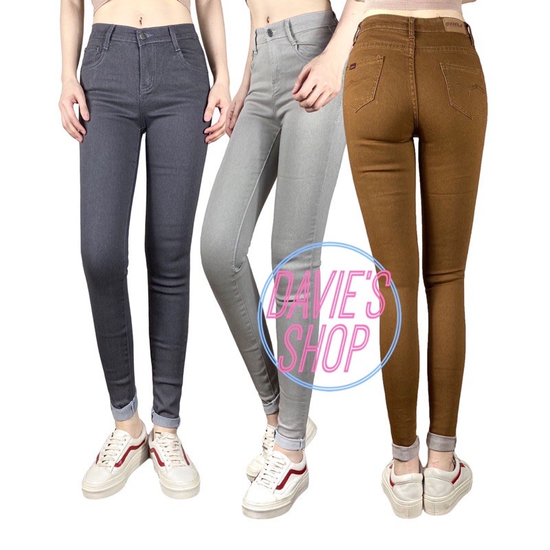 4 Colors Super Stretchable High waist Color Denim Jeans Maong Pants for ...