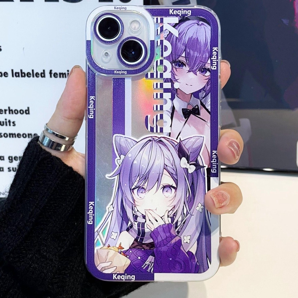 Genshin Impact mobile phone case Wanderer transparent Raiden Shogun ...