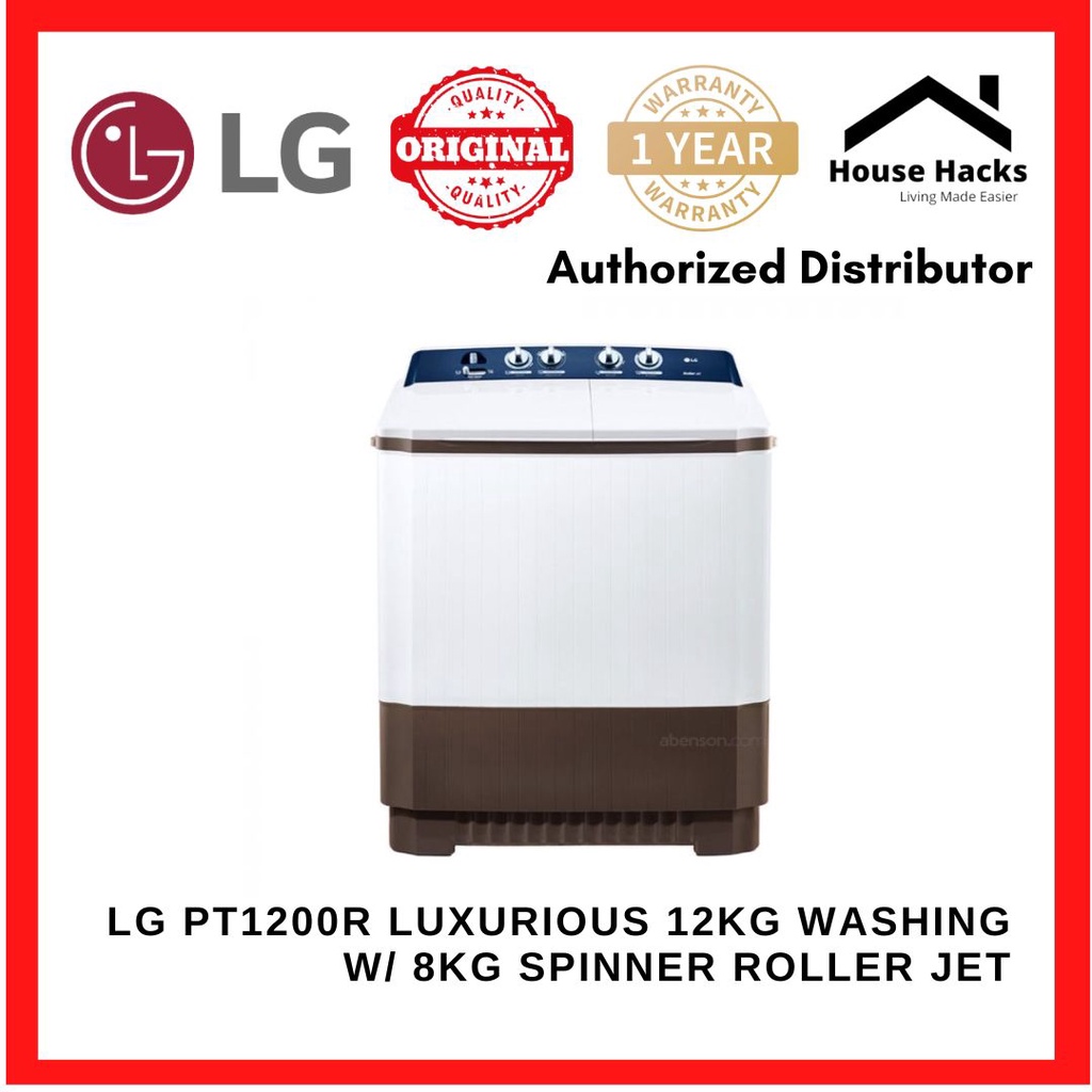 LG PT1200R Luxorious 12KG Washing w/ 8KG Spinner Roller Jet (House ...