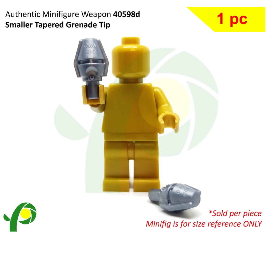 LEGO Minifigure Weapon Toy Part 40598d Smaller Tapered Grenade Tip ...