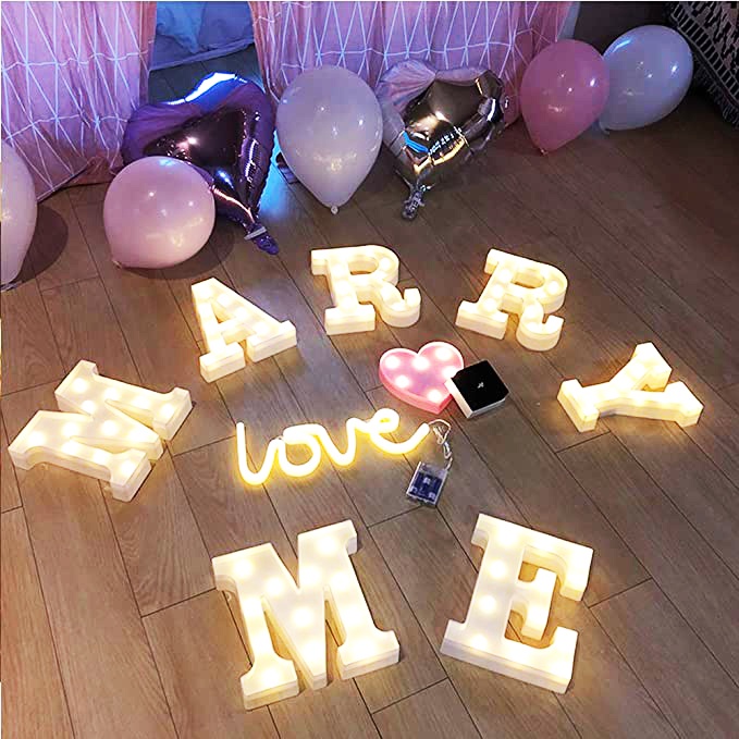 Letters Lamp Alphabet Led Letter Light Name Custom For Party Birthday ...