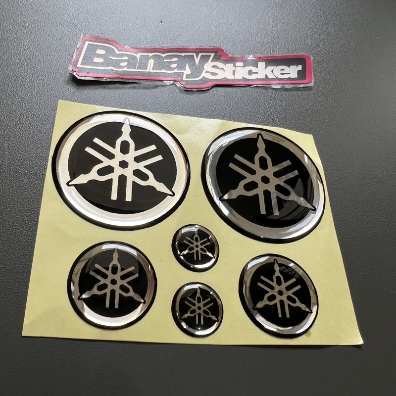 Yamaha LOGO EMBLEM STICKER Set NMAX AEROX Embossed | Shopee Philippines