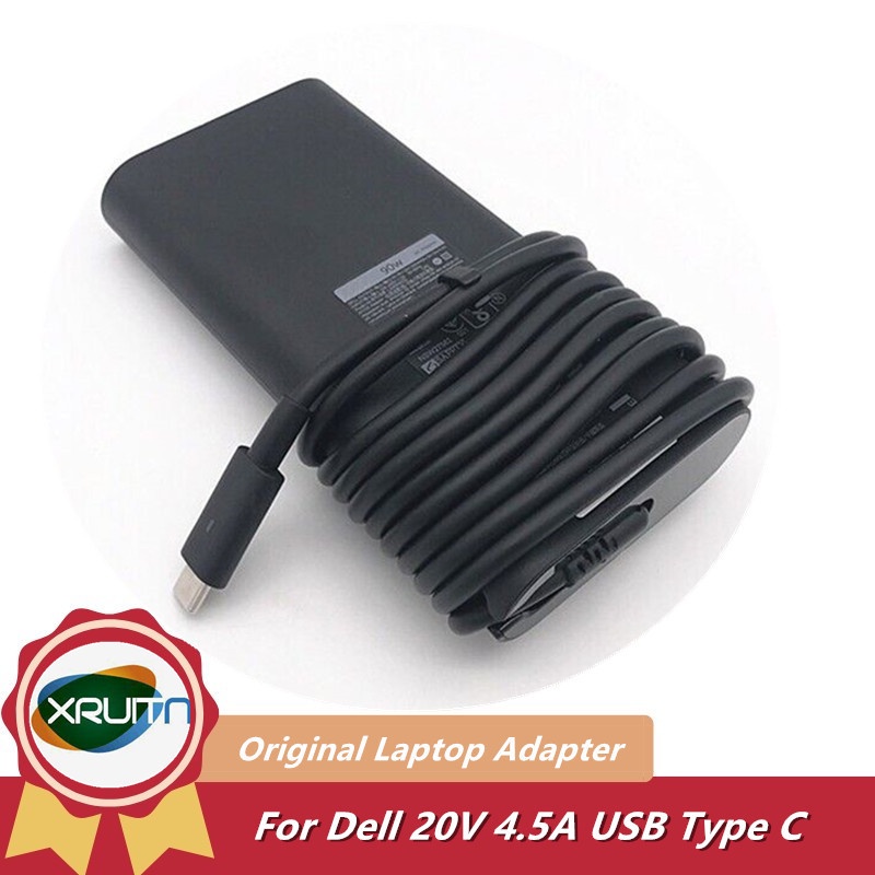Original 20V 4.5A 90W USB-C Type-C AC Power Adapter Charger For Dell ...