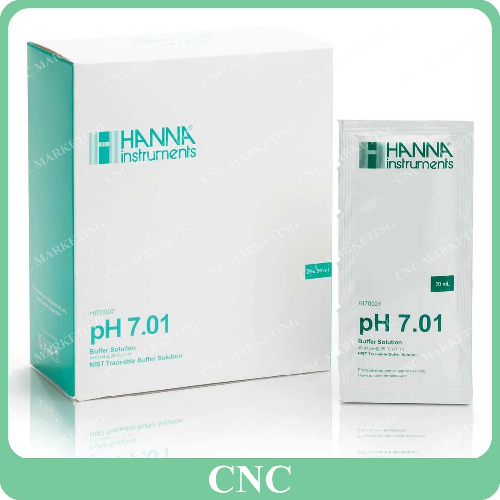 20ML - Hanna HI70007 pH 7.01 Buffer Solution PH Meter Calibration | Shopee Philippines