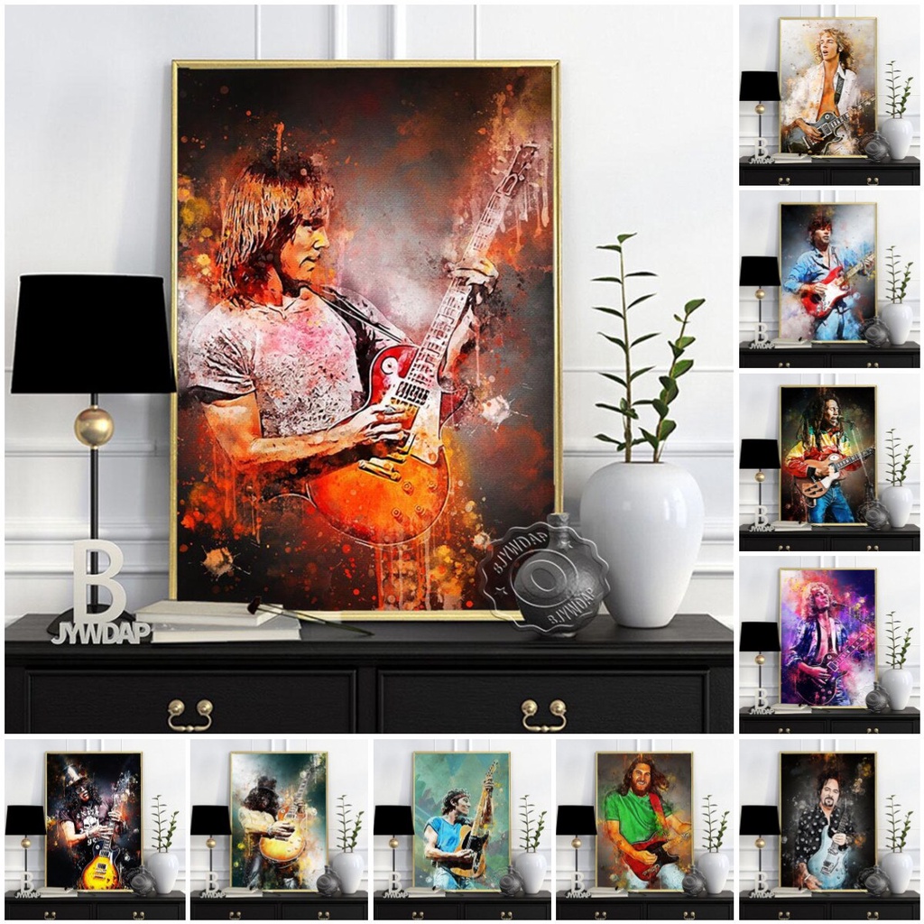 Neo Expressionism Rock Rap Star Poster, Ronnie Montrose Dark Bg Terry ...