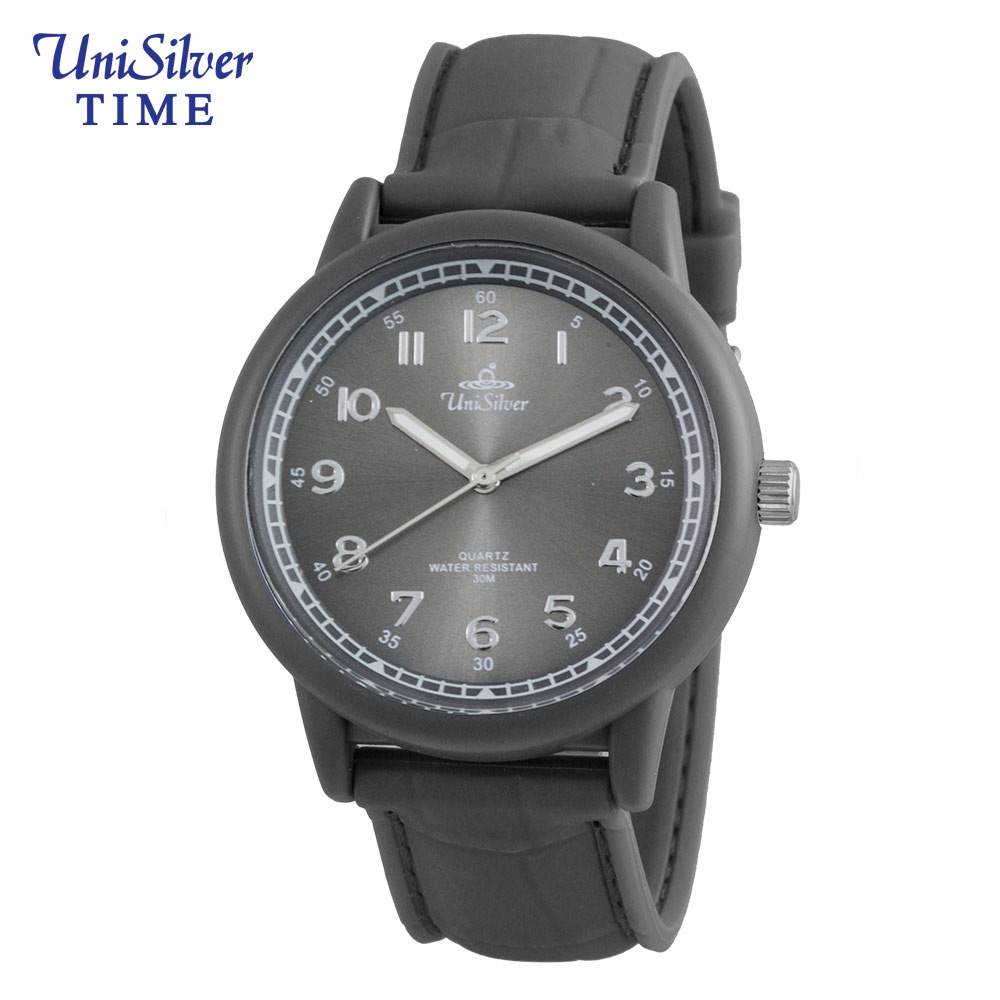 UniSilver TIME Men's Gray Analog Rubber Watch KW3282-1010 | Shopee ...