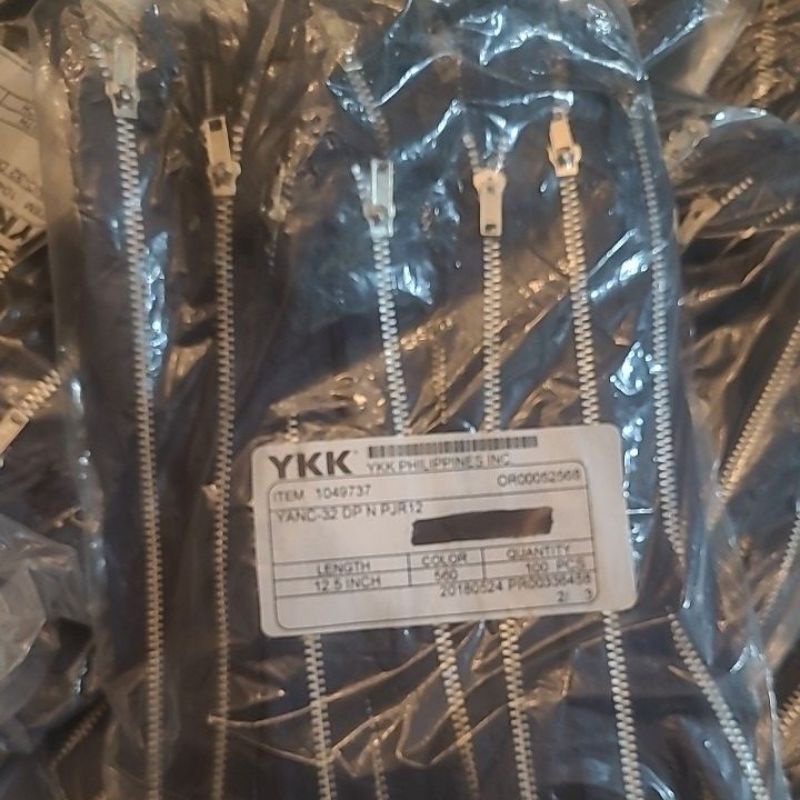 YKK 12.5 SILVER METAL ZIPPER (not separable) | Shopee Philippines